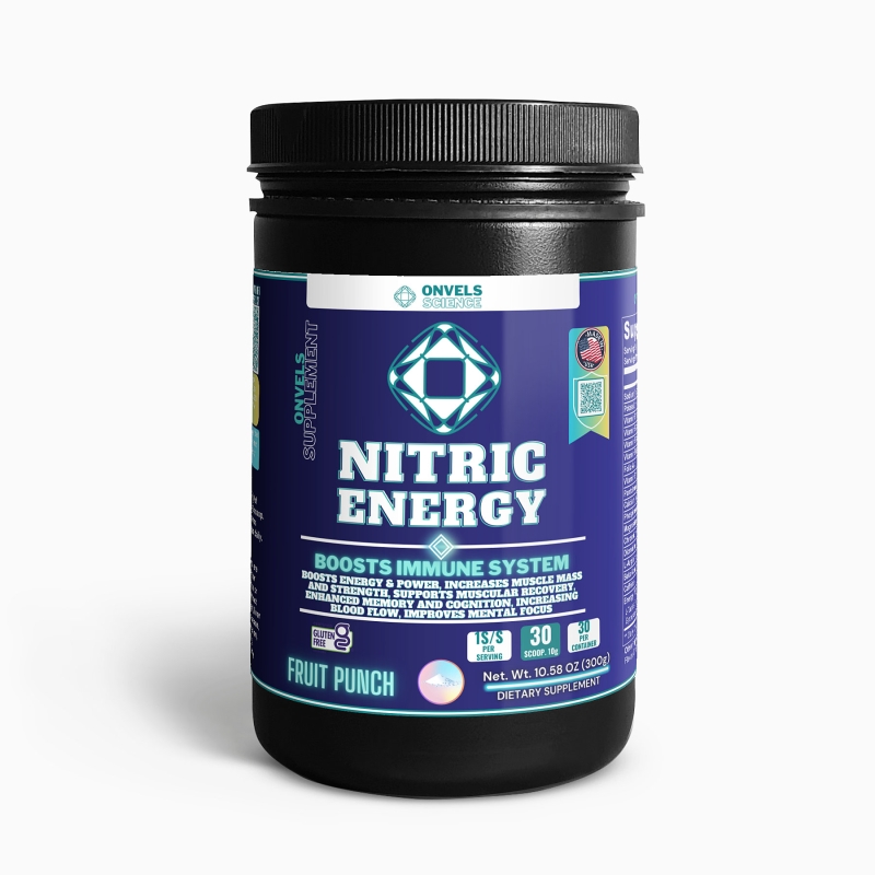 Onvels Nitric Energy Shock Pre-Workout Powder Supplement - Boost Energy ...