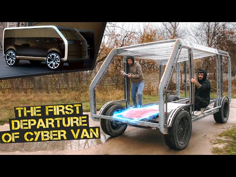 Electric Cyber Van from the future the first departure. HomeMade | Onvels