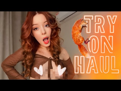 [4K] Transparent Top Try On Haul (2025) | Get Ready With Sofi Foxy | Onvels